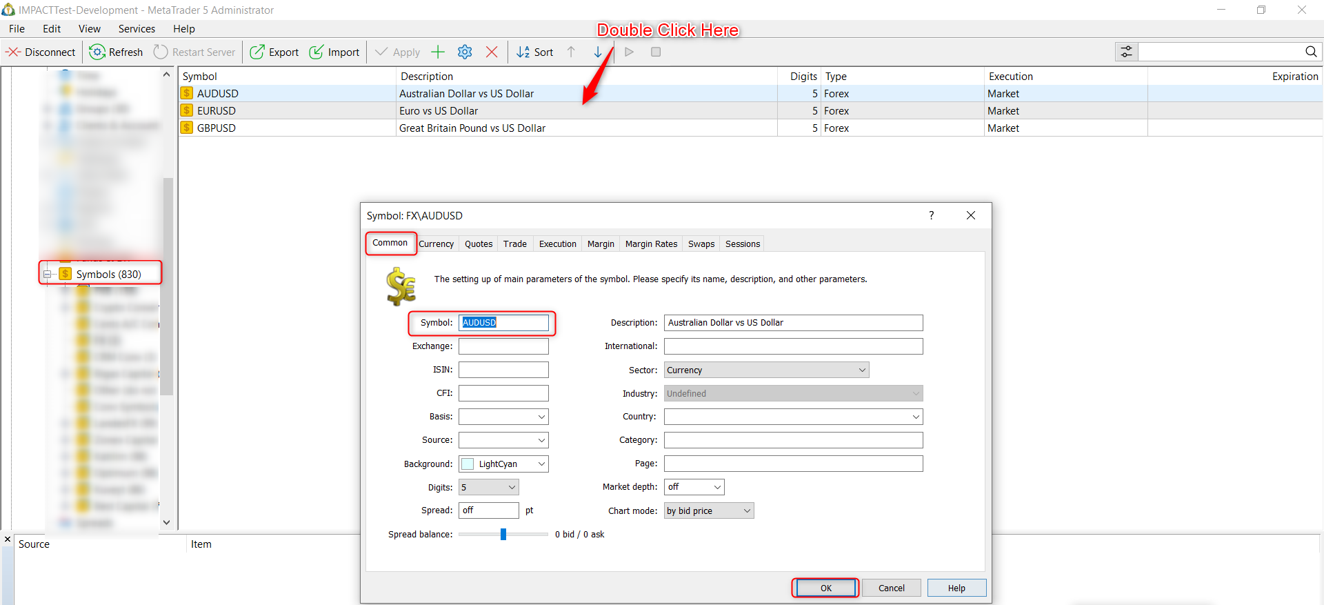 10082 How Add Symbols And Groups Through The Mt5 Administrator Impact Tech Ltd 